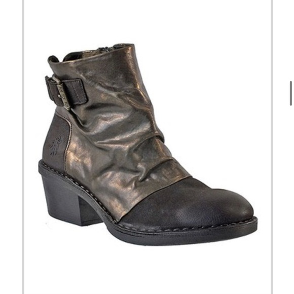 Fly London | Shoes | Fly London Brown Metallic Leather Boots | Poshmark